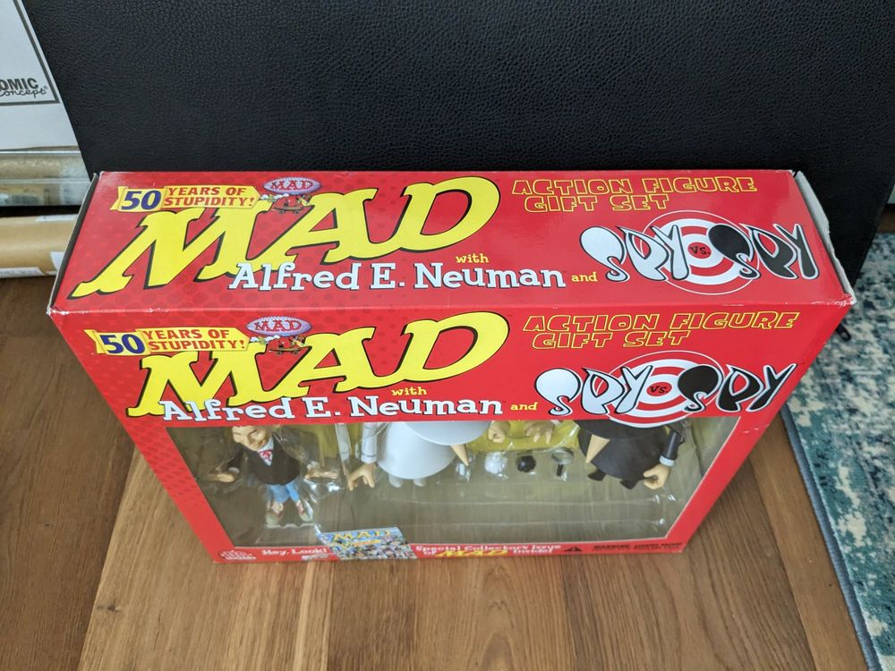 Action Figur Set Alfred E. Neumann Spy vs Spy MAD Magazin (Neu (gemäss ...