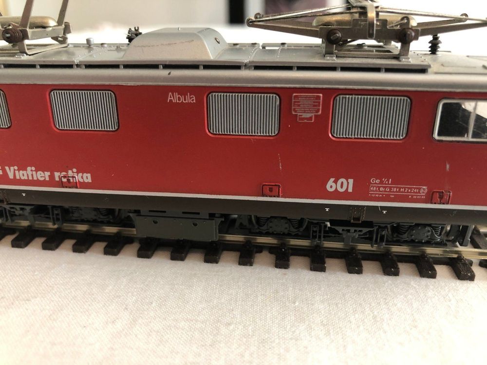 Bemo 1252 121 RhB Ge 4/4I 601 Albula rot | Kaufen auf Ricardo
