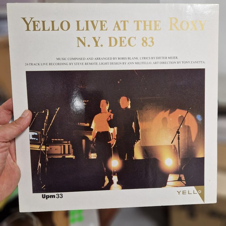 Yello – Live At The Roxy N.Y. Dec 83 - 1984 press - VG+ (Neu und ...