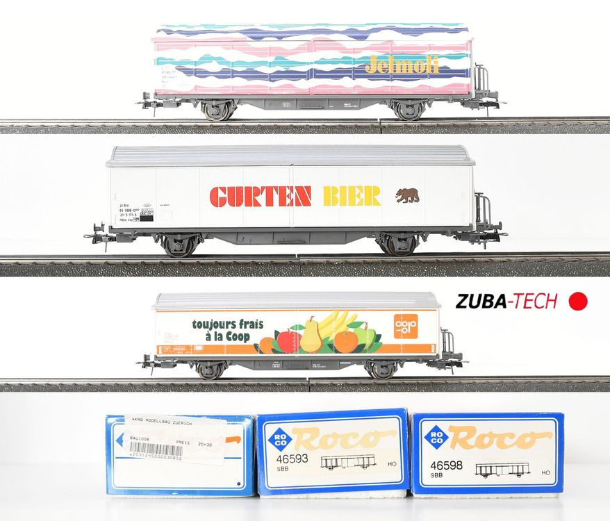 Roco 3x Schiebewandwagen der SBB GS H0 mit OVP | Kaufen auf Ricardo