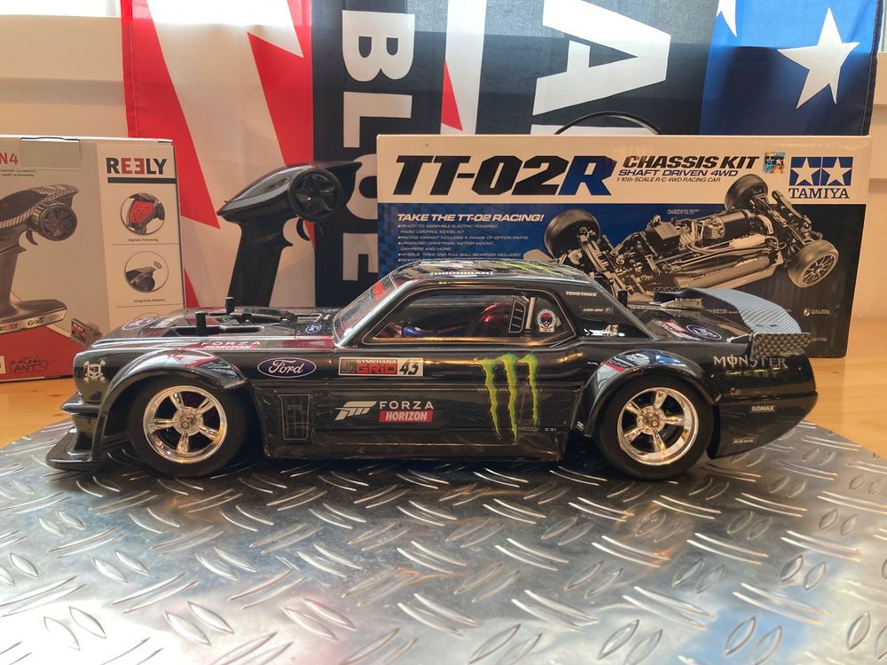 Tamiya TT-02R & Tuning «HOONIGAN Ken Block Mustang» NEU! (Neu (gemäss ...