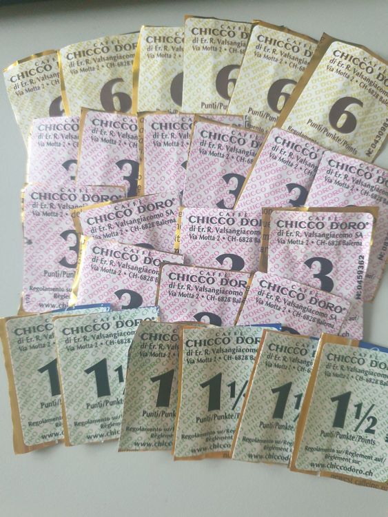 84 Chicco d'Oro-Punkte (Gebraucht) in Lommiswil für CHF 16 – mit Lieferung auf Ricardo kaufen