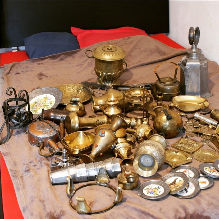 Messing, Bronze, Zinn (vergoldet und versilbert) - Sammlung (Gebraucht ...