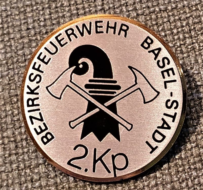 M752 Pin Bezirks Feuerwehr Basel - Stadt 2. Kp. / Baslerstab (Gebraucht) in Reinach BL für CHF 2 ...