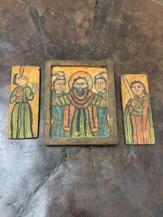 Heiligen Ikone, 3-teilig, Holz bemalt (Gebraucht) in Reinach BL für CHF 20 – mit Lieferung auf ...
