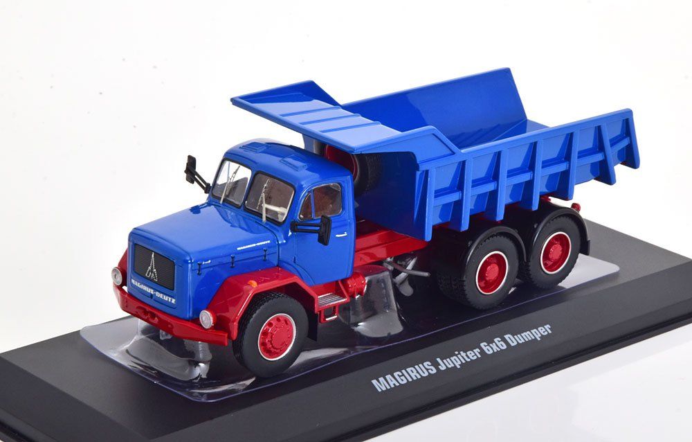 Magirus Jupiter 6X6 blau/rot LKW - camion benne / 1:43 (Neu und ...