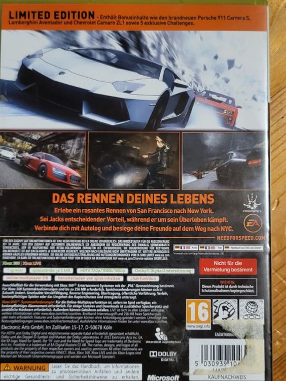 Need for Speed The Run Limited Edition Xbox 360 Top Zustand (Gebraucht ...