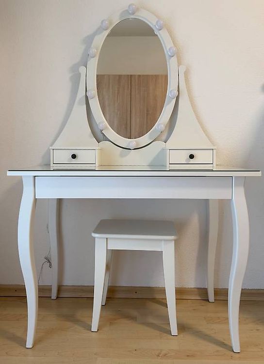 IKEA HEMNES dressing table with mirror and lighting system (D'occasion ...