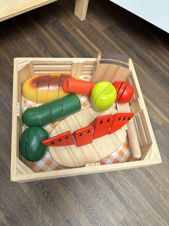 Wooden Toy Food Cutting Set | Kaufen auf Ricardo