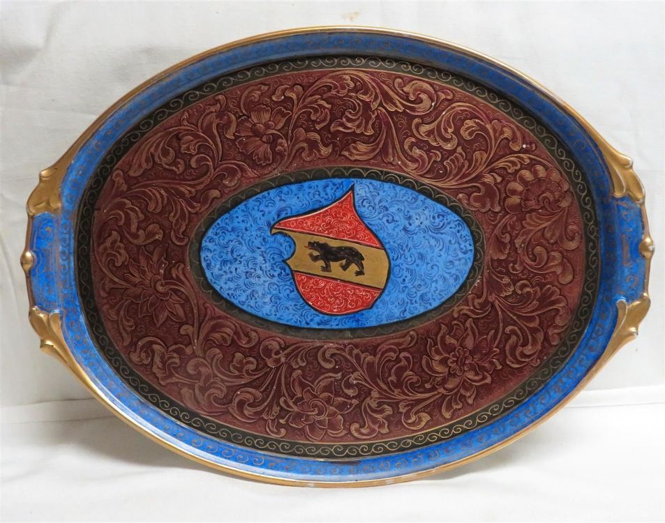 Porzellan Prunk Platte mit Berner Wappen | Kaufen auf Ricardo