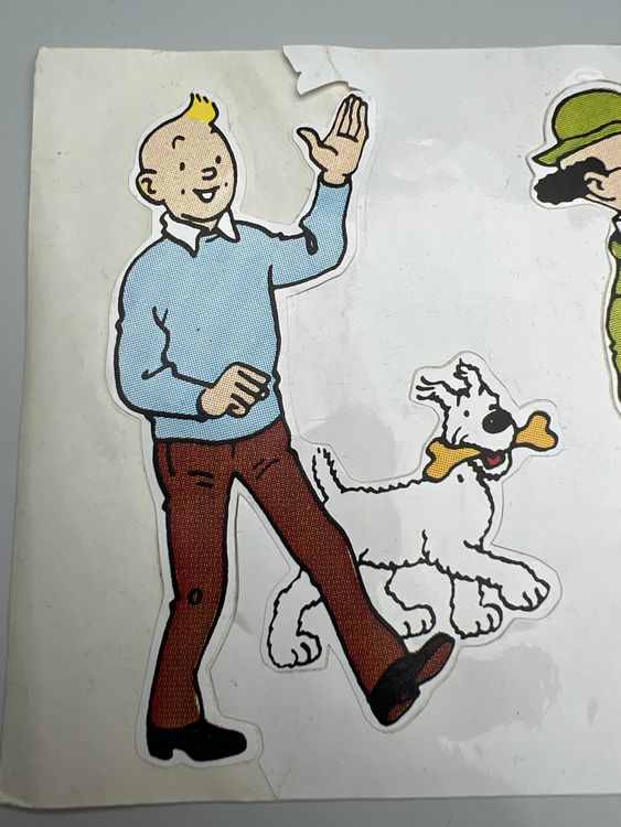 Tintin Tim der pfiffige Reporter und Struppi Autocollant | Kaufen auf ...