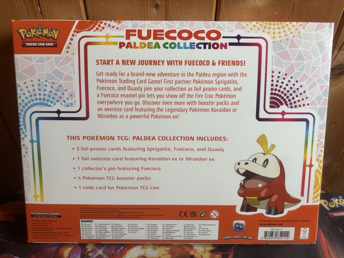 Pokemon Fuecoco Paldea Collection Neu & Originalverpackt! (5 (Neu und ...