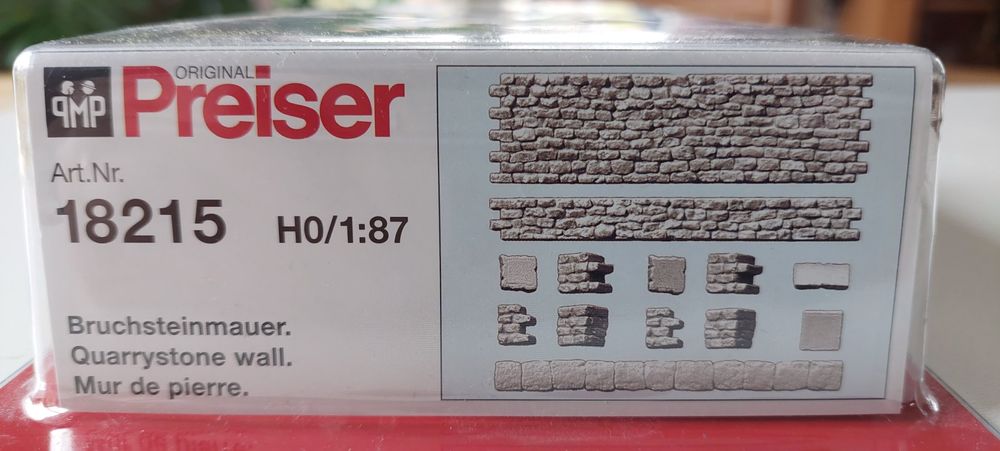 Preiser Bruchsteinmauer HO 18215 (Neu und originalverpackt) in Oberburg ...