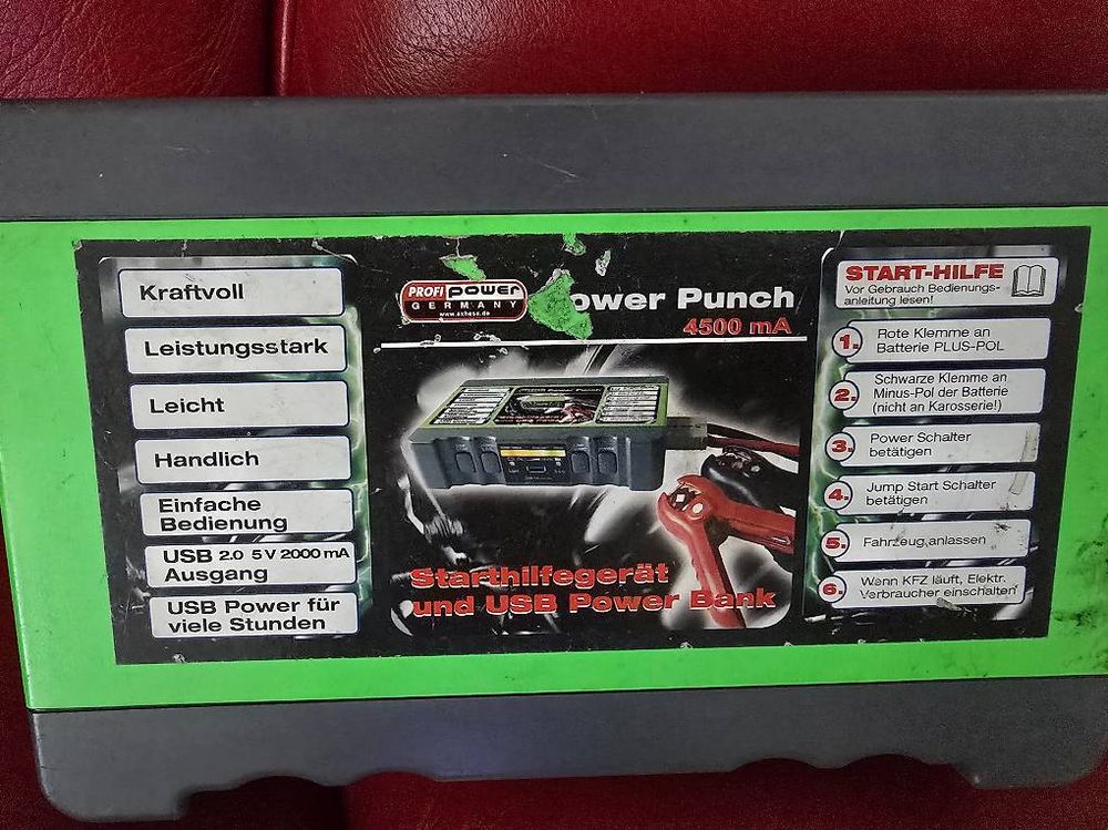 Power Punch Starthilfegerät und USB Power Bank *** (Neu (gemäss ...