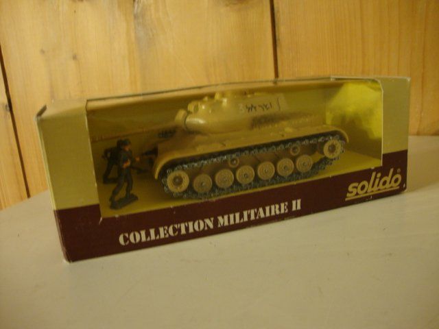 SOLIDO / Militär Wüstentarn Panzer Patton mit Figuren / OVP (Neu und ...