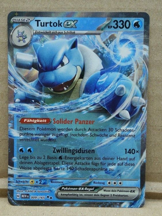 Turtok EX 009/165, Deutsch, Pokemon 151 (Gebraucht) in Wil SG für CHF 7 ...