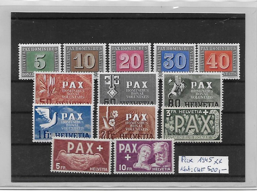 Pax ** 1945 Kat: CHF 500.- (Neu (gemäss Beschreibung)) in Basel für CHF 51 – mit Lieferung auf ...