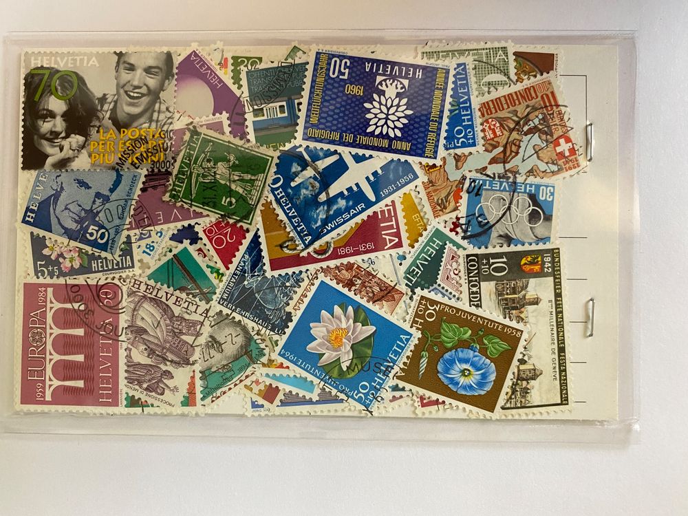 Briefmarken Schweiz (Gebraucht) in Langnau am Albis für CHF 1.1 – mit Lieferung auf Ricardo kaufen