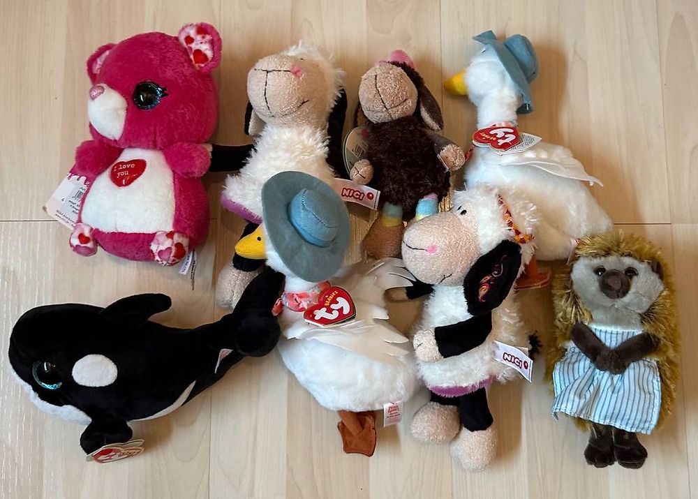 8 neue Nici und Ty Plüschtiere (Neu (gemäss Beschreibung)) in Bern für CHF 33 – nur Abholung auf ...