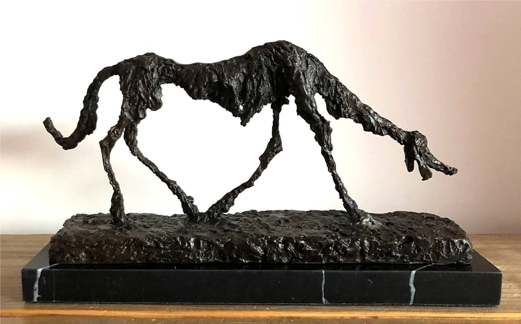 HUND WAU-WAU SKULPTUR BRONZE LE CHIEN (Neu (gemäss Beschreibung)) in ...