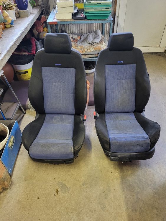 Recaro Sitze Golf 4 IV Blau Schwarz Stoff Sportsitze Sitze | Kaufen auf ...