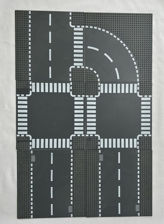 6x LEGO City Strassen Platten Baseplates | Kaufen auf Ricardo