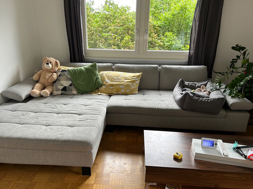 Ecksofa Tommaso Livique Grau B194 T 326 H 82 cm (D'occasion) à Neuenegg pour CHF 850 – retrait ...