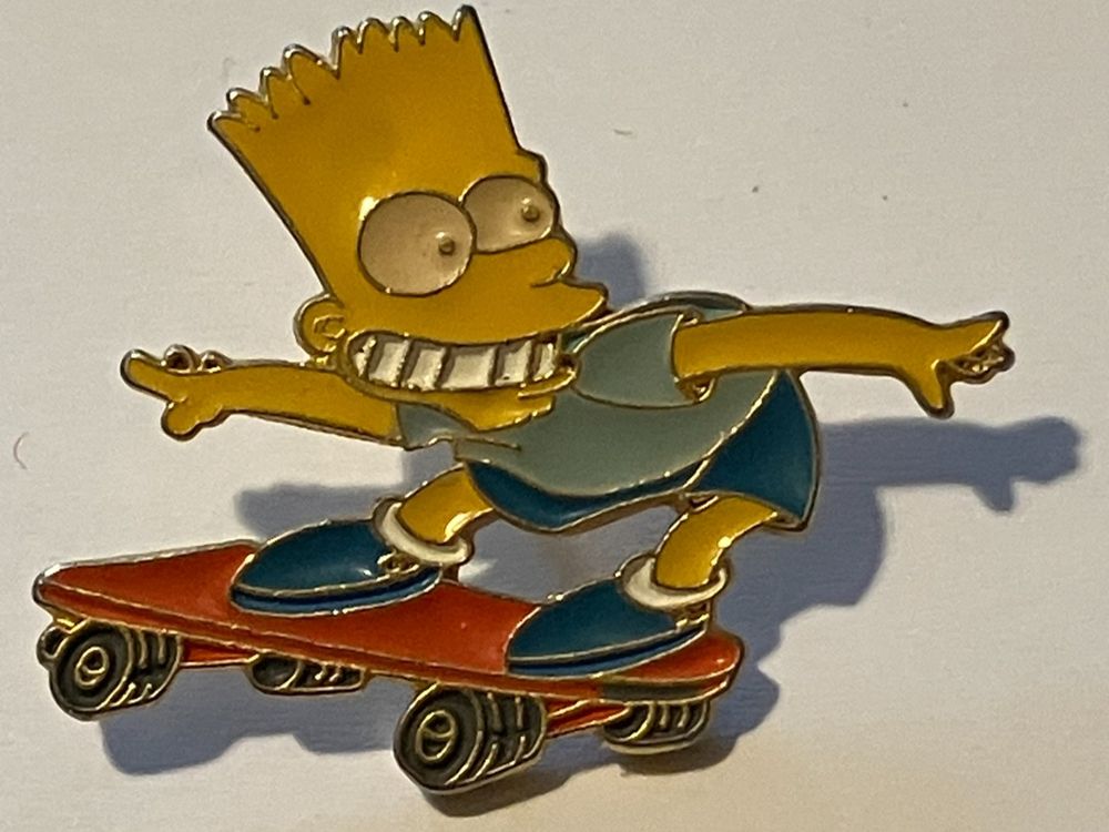 Pin Bart Simpson Skateboard (Gebraucht) in Basel für CHF 1 – mit Lieferung auf Ricardo kaufen
