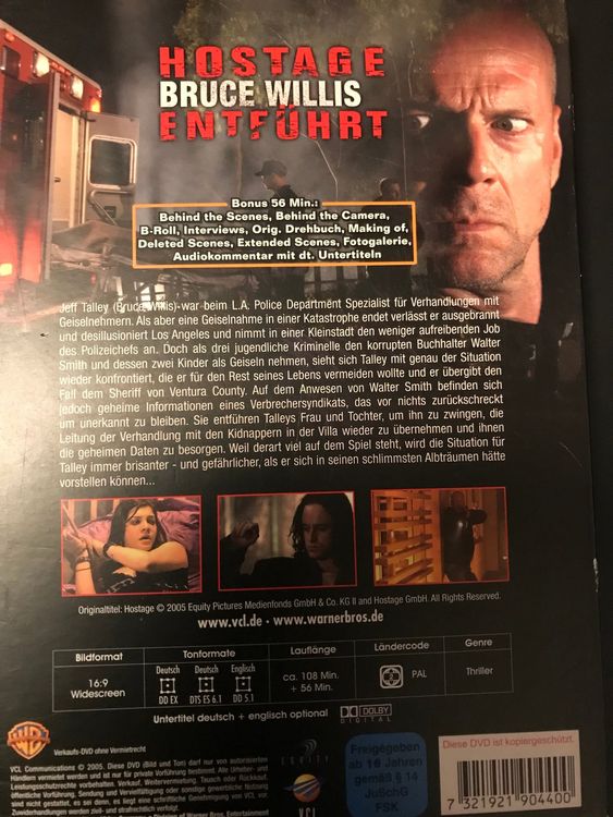 Hostage - Entführt mit Bruce Willis (Gebraucht) in Freudwil für CHF 2 – mit Lieferung auf ...