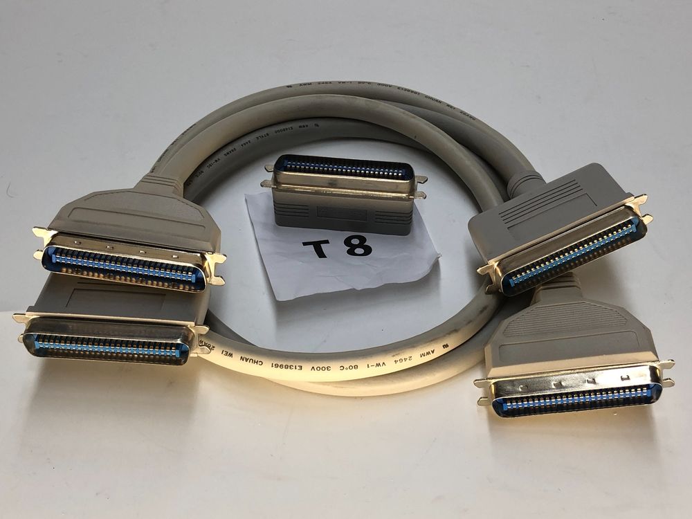 2x SCSI Kabel (T8) - Centronics 50 Male / Centronics 50 Mal | Kaufen ...