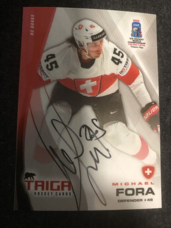 Michael Fora HCD Ambri Piotta Hockey Card signiert (Gebraucht) in ...