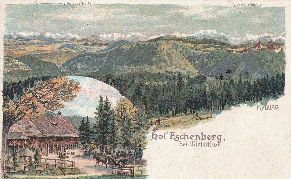 AK Hof Eschenberg bei Winterthur Litho 1903 (Gebraucht) in Rupperswil ...