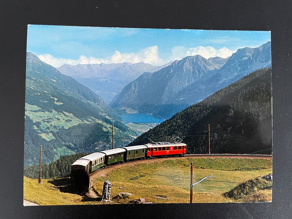 AK GR Rhätische Bahn bei der Alp Grüm, Blick ins Puschlav (Gebraucht ...