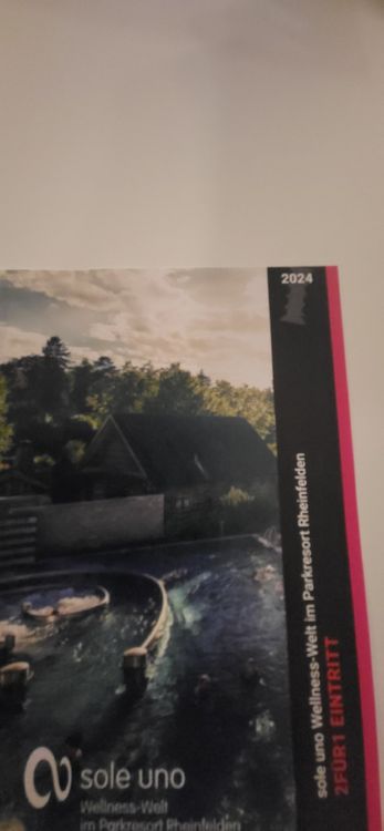 Sole Uno Rheinfelden 2:1 Eintritt gültig bis am 30.11.24 | Kaufen auf Ricardo