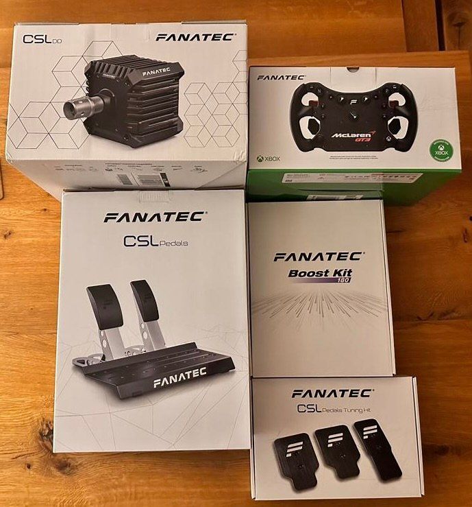 Fanatec CSL DD(8Nm) mit McLaren Lenkrad, Pedalen und Display (Gebraucht ...