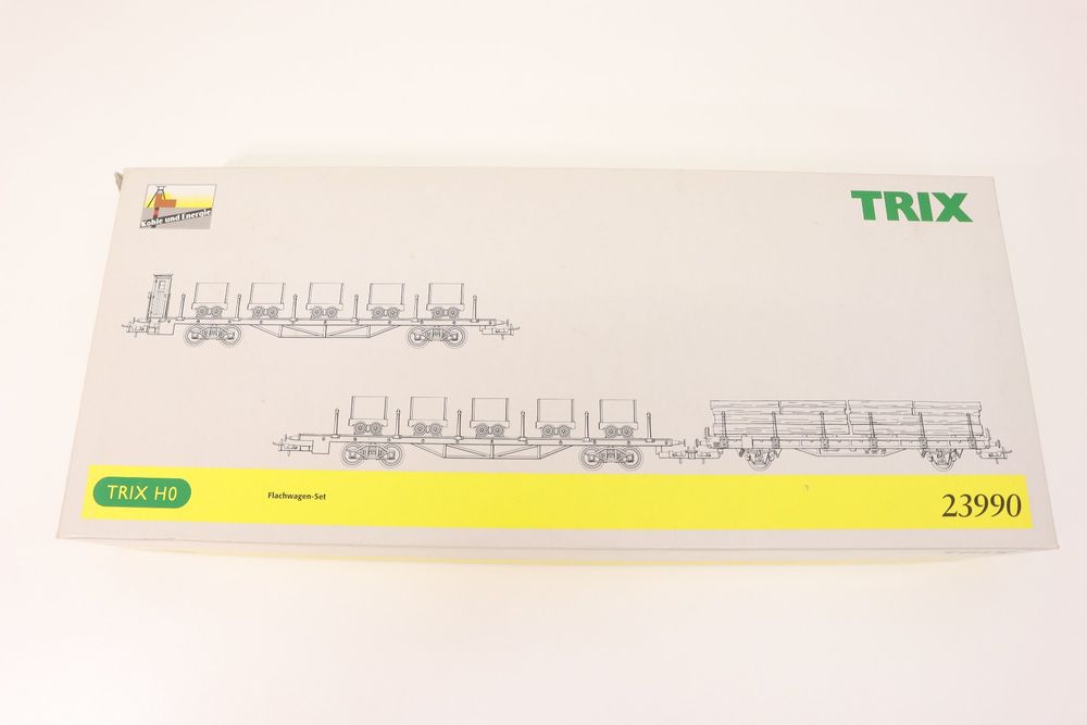 Trix 23990 DB Flachwagen-Set “Kohle und Energie” DC H0 (Gebraucht) in Basel für CHF 50 – mit ...
