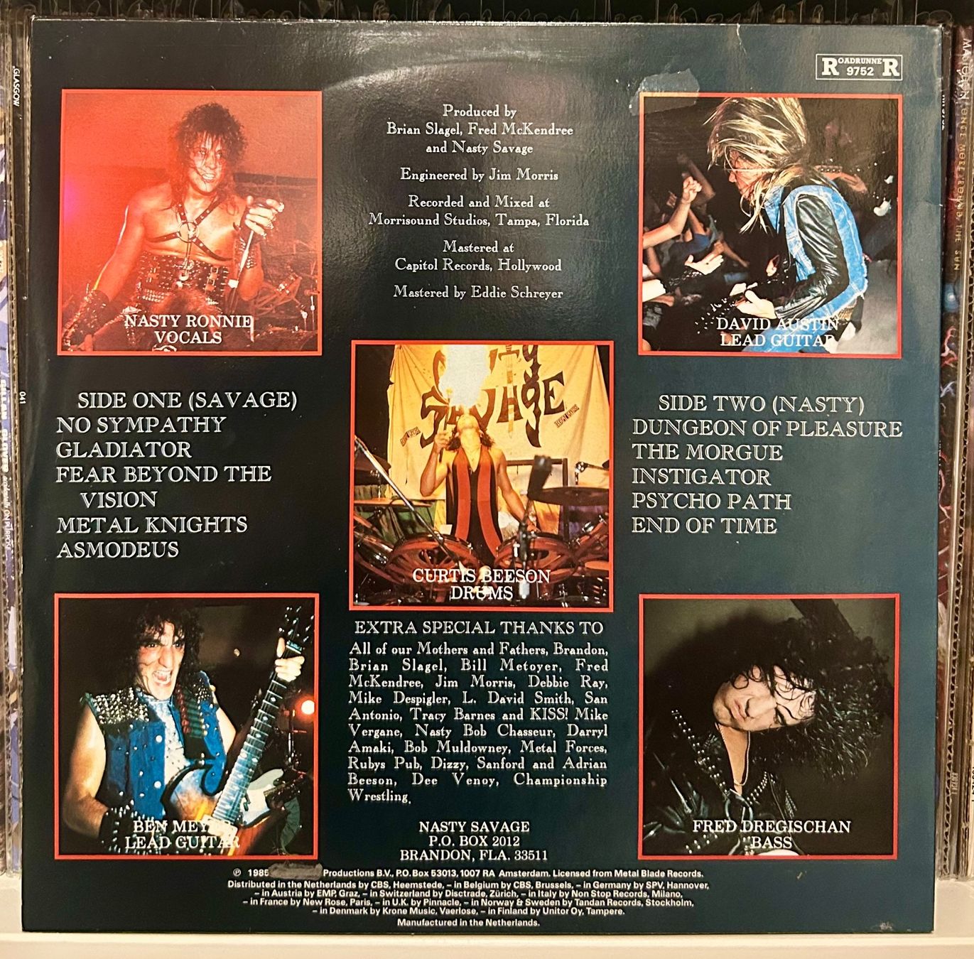 NASTY SAVAGE „S/T“ ORG 1985 1st Press LP VINYL MEGARAR (Gebraucht) in ...