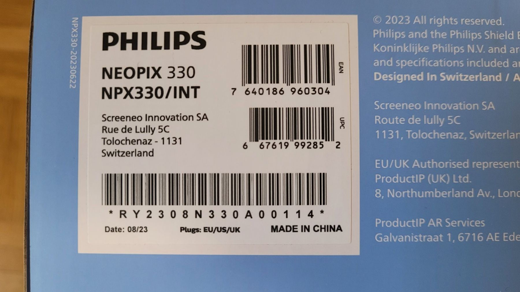 Projecteur Philips NeoPix 330 Full HD 1080p (Neuf (Voir description)) à ...