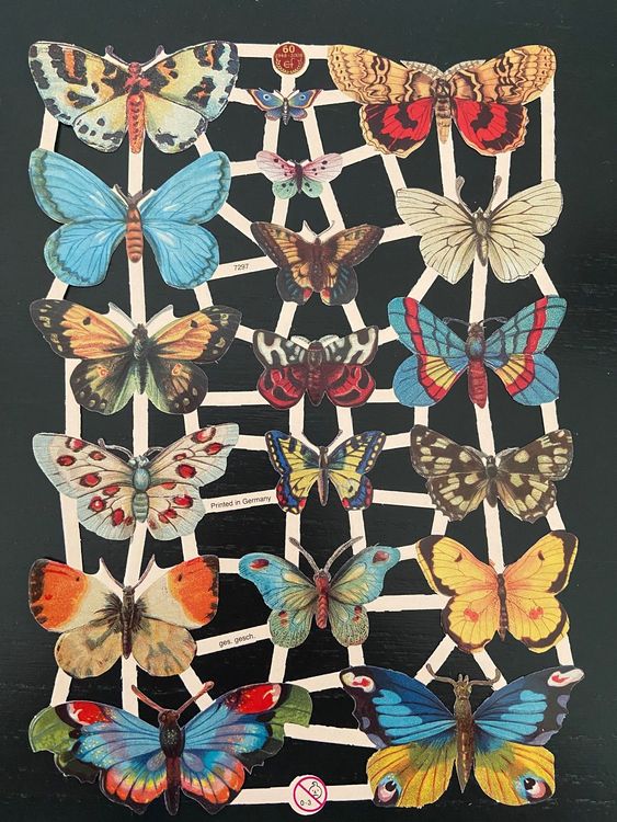 Schmetterlinge Oblaten Glanzbilder Nostalgie Poesie | Kaufen auf Ricardo