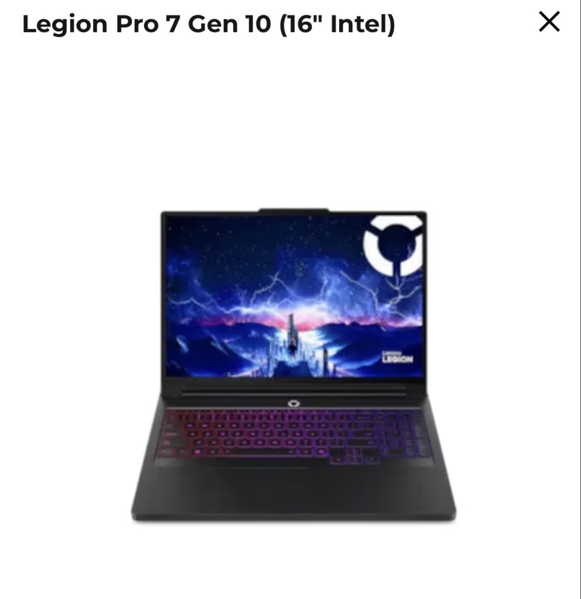 Legion Pro 7 Gen 10 (RTX 5080) 64GB, 1TB (Neu (gemäss Beschreibung)) in ...