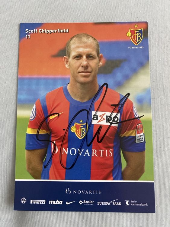 Scott Chipperfield FC Basel Autogrammkarte - Rarität! (Neu und ...