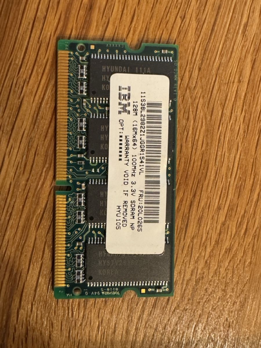 IBM 128MB SDRAM, 100MHz - Retro PC Speicher Upgrade (Gebraucht) in ...