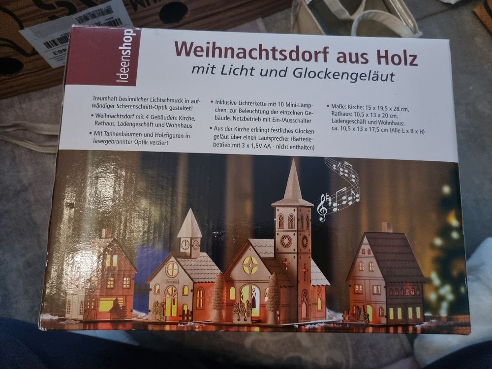 Weihnachtsdorf aus Holz (Gebraucht) in Zweidlen für CHF 18 – mit Lieferung auf Ricardo kaufen