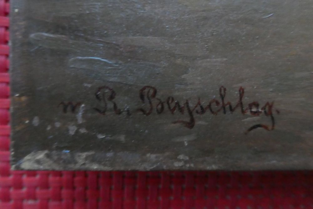 Öl auf Holz / n. Robert Julius Beyschlag 1838 - 1903 (Gebraucht) in Au ...