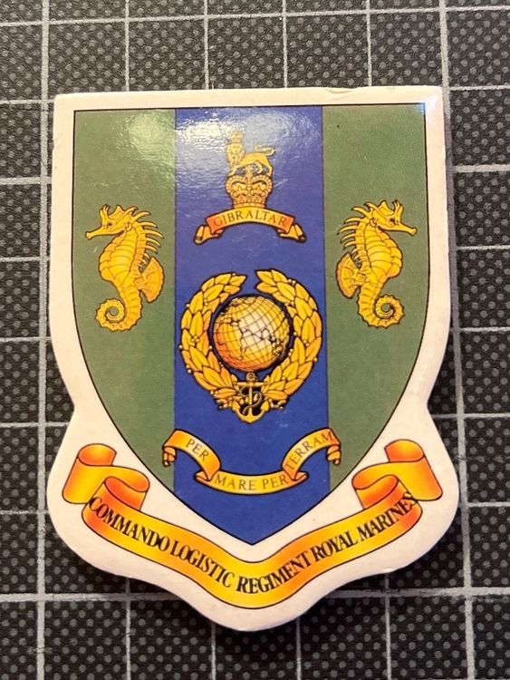 Sticker Commando Logistic Regiment CLR Royal Marines British (Neu ...