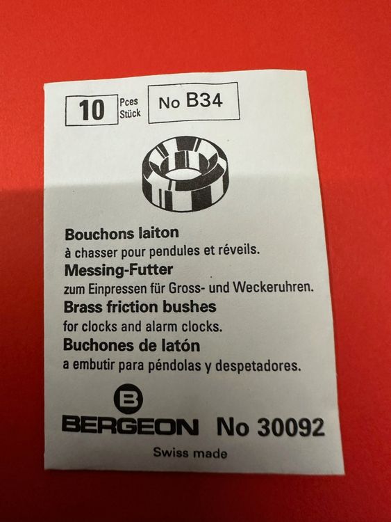 BERGEON SWISS MADE ORIGINALVERPACKT (Neu und originalverpackt) in ...
