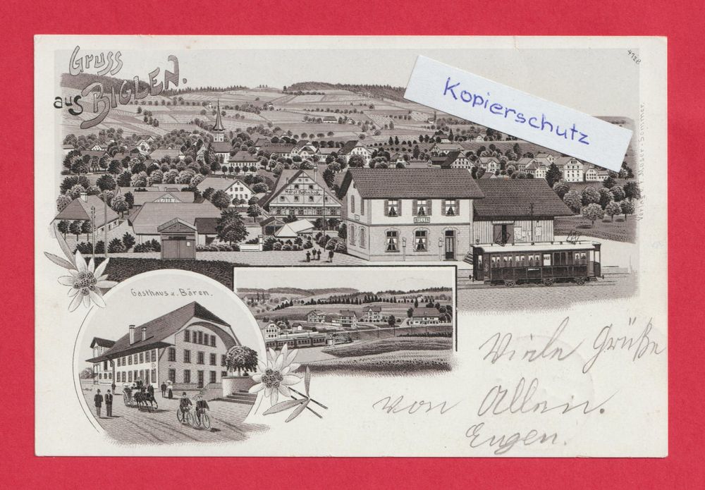 Gruss aus Biglen (BE) "Bigle" Dorf am Eingang zum Emmental (Gebraucht ...