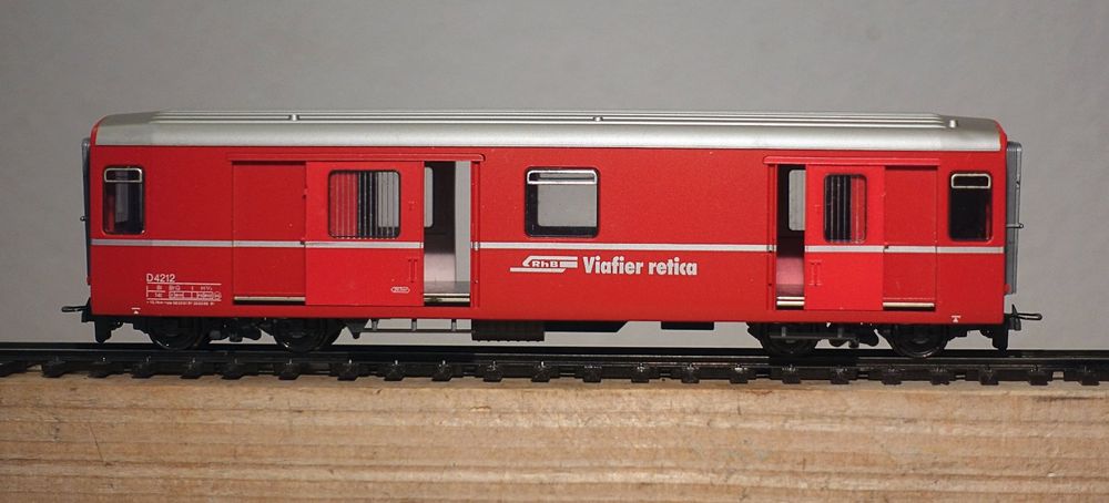 Bemo H0m: RhB Wagen-Set 5Stk (Albula-Extrazug um 1990), GS (Neu (gemäss ...