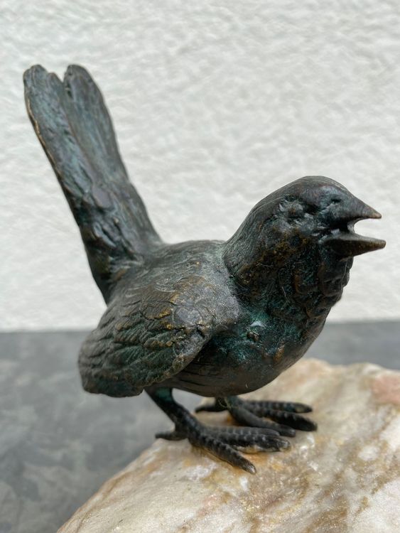 Vogel-Figur aus Bronze, Spatz , Sperling (Gebraucht) in Emmen für CHF ...