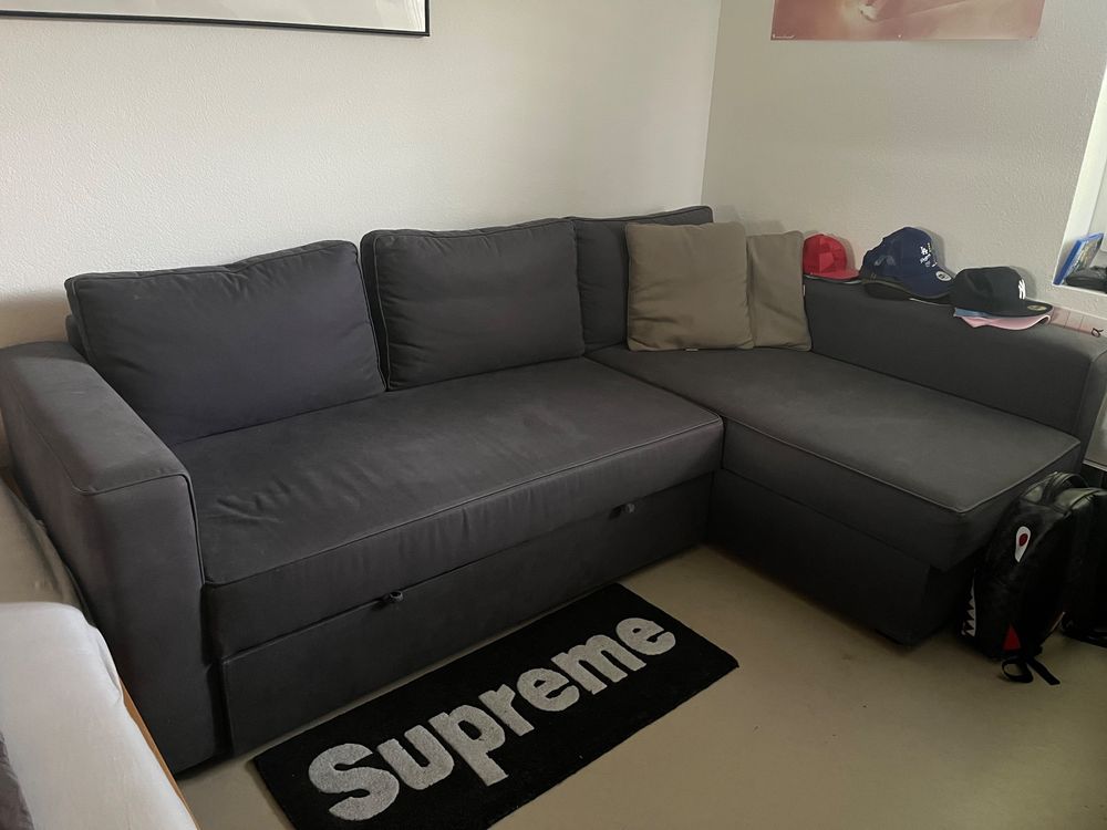 Ikea Manstad Sofa Bettsofa grau (Gebraucht) in Niederhasli für CHF 69 ...